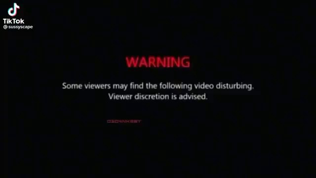 TikTok WARNING Some viewers may find the following video disturbing ...