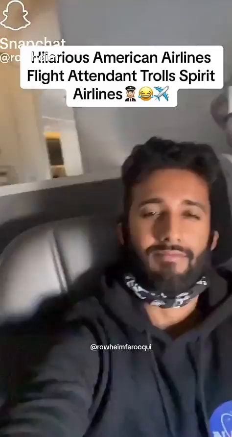Ious American Airlines ht Attendant Trolls Spirit Airlines ...
