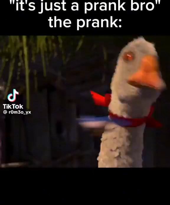 'Its Just a prank bro- the prank: TikTok ye - iFunny
