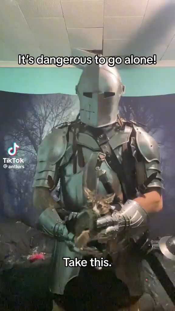 It's dangerous to go alone! TikTok Take this. - iFunny