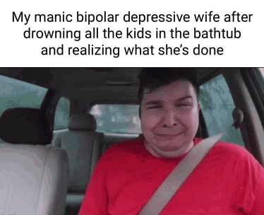 My manic bipolar depressive wife after drowning all the kids in the ...
