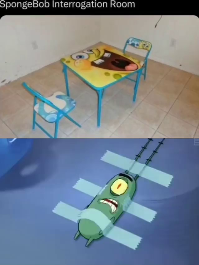 SpongeBob Interrogation Room - iFunny