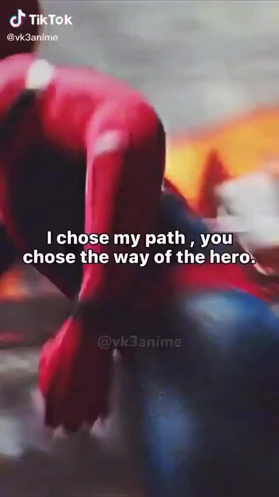 Ch TikTOK chose my path, you chose the way of the hero - iFunny
