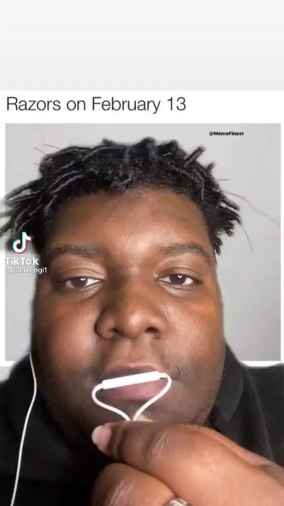 His laugh 😂 - Razors on February 13 - iFunny