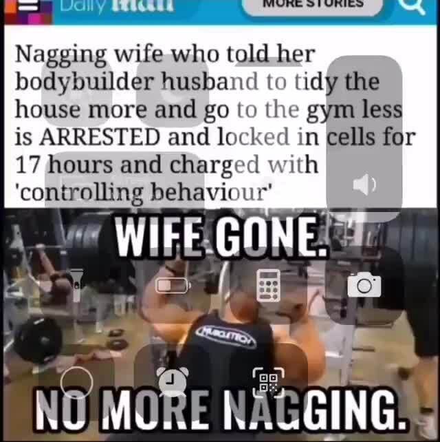 "SS Nagging wife who told her bodybuilder husband to tidy the house ...