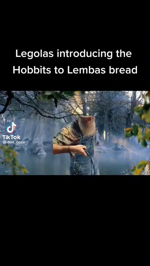 Legolas introducing the Hobbits to Lembas bread - iFunny