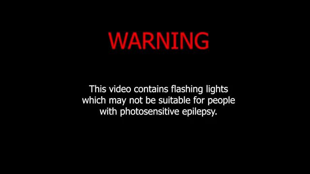 WARNING This video contains flashing lights which may not be suitable ...