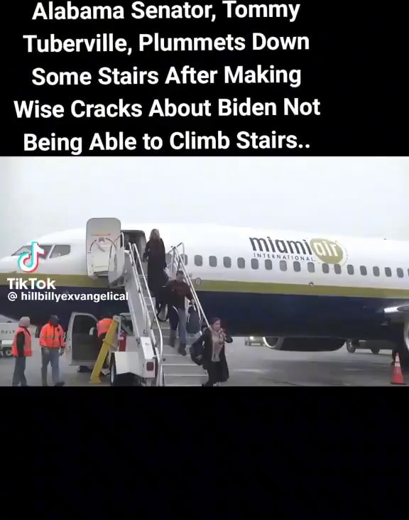 Alabama Senator, Tommy Tuberville, Plummets Down Some Stairs After ...