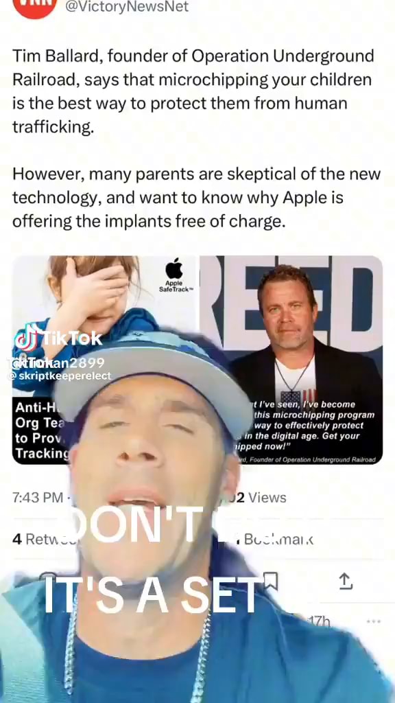 @VictoryNewsNet Tim Ballard, founder of Operation Underground Railroad ...