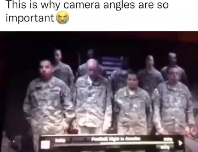 This is why camera angles are so important @ - iFunny
