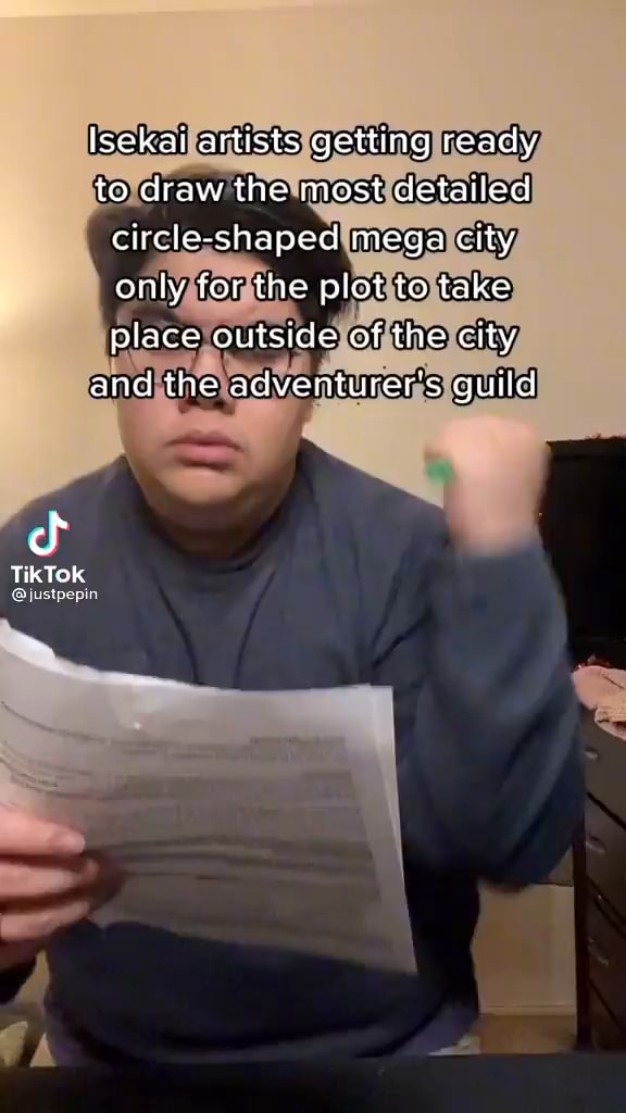 Isekai artists getting ready to draw the most detailed circle-shaped ...