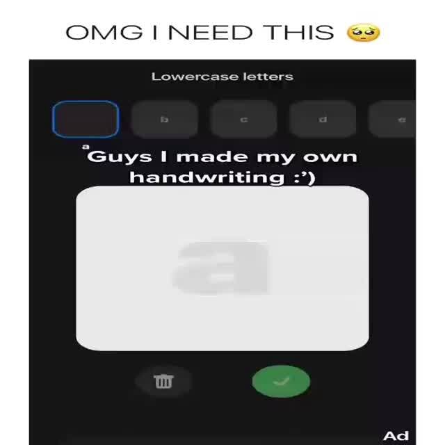 OMG NEED THIS Lowercase letters "Guys made my own handwriting - iFunny