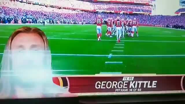 GEORGE KITTLE PFF RANK 14 OF 63 - iFunny