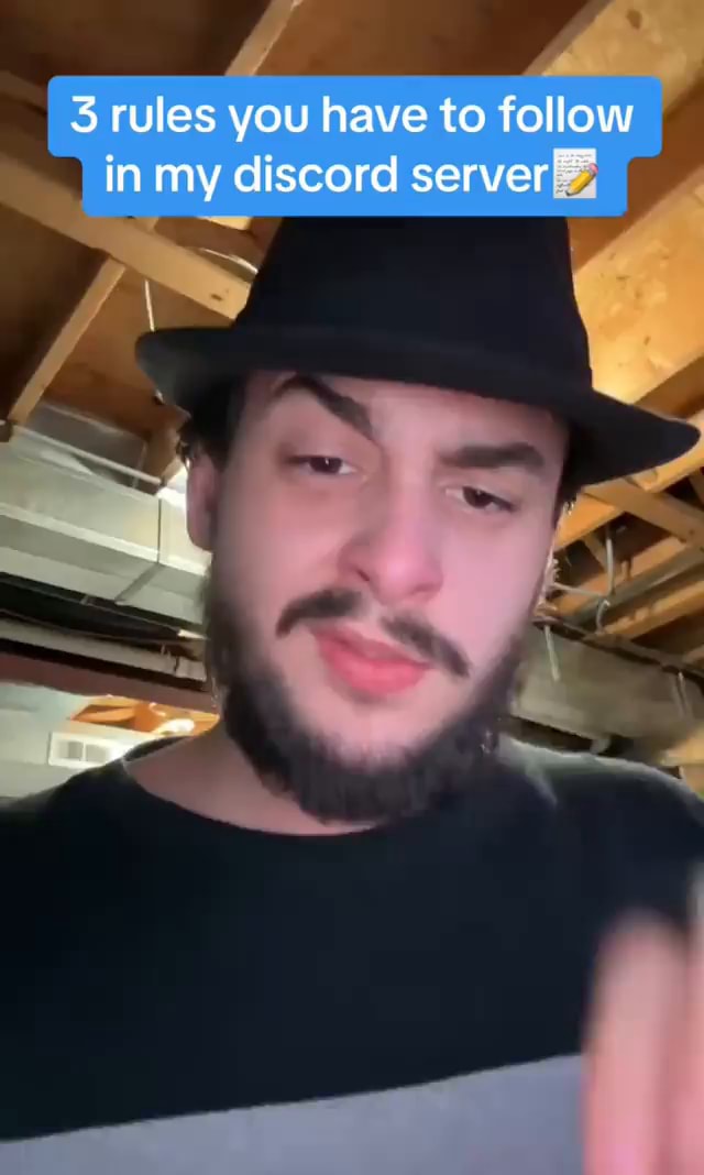 Rules you have to follow in my discord servers - iFunny