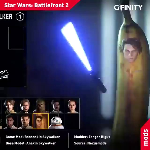 Star Wars: Battlefront GFINITY La: Game Mod: Bananakin Skywaller Madder ...