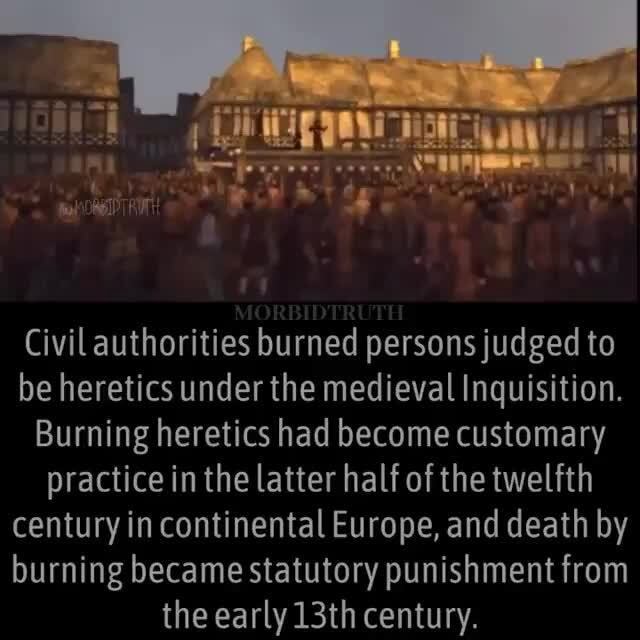 Civilauthorities burned persons judged to be heretics under the ...
