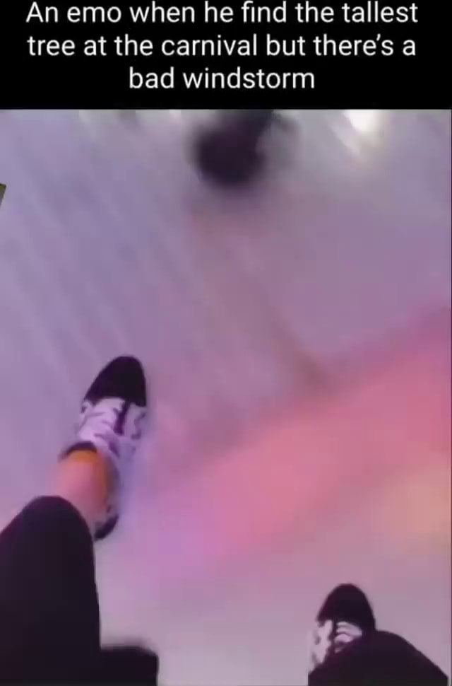 An emo when he find the tallest tree at the carnival but there's a bad ...