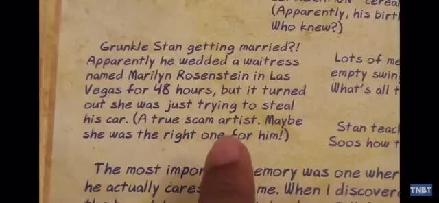 (Apparently, his birt Who knew?) Grunkle Stan getting married ...