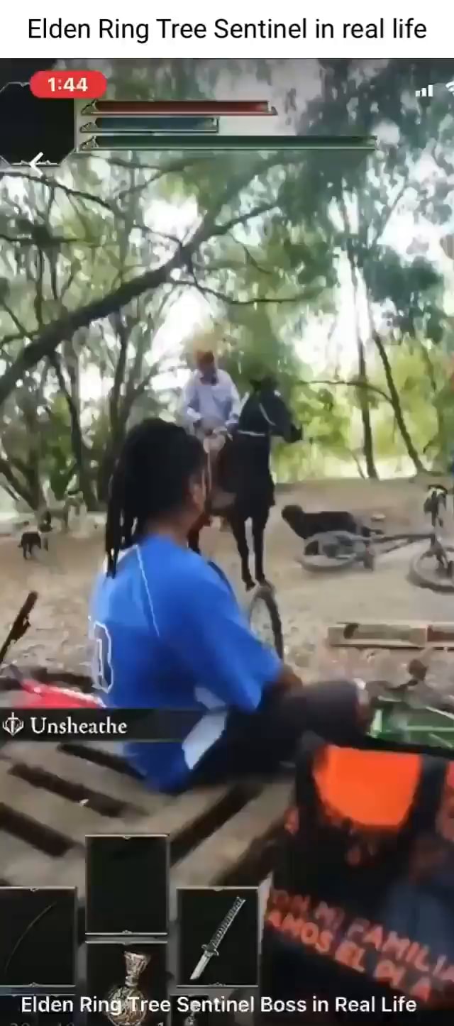 Elden Ring Tree Sentinel in real life Unsheathe Elden Ri Sentinel Boss ...