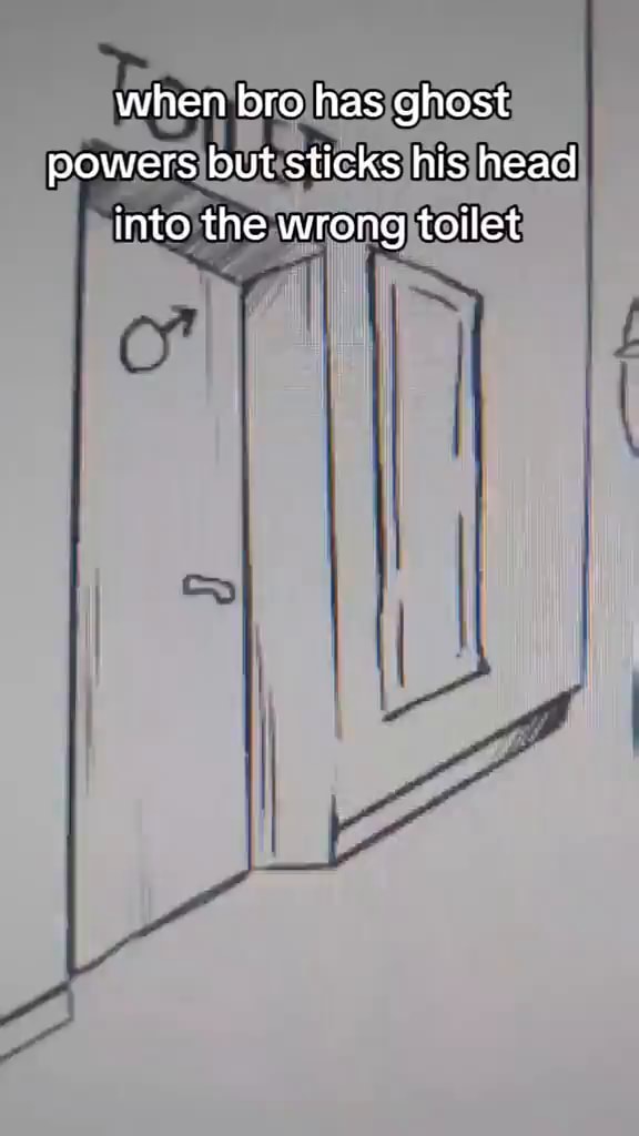 When bro has ghost powers but sticks his head into the wreng toilet ...