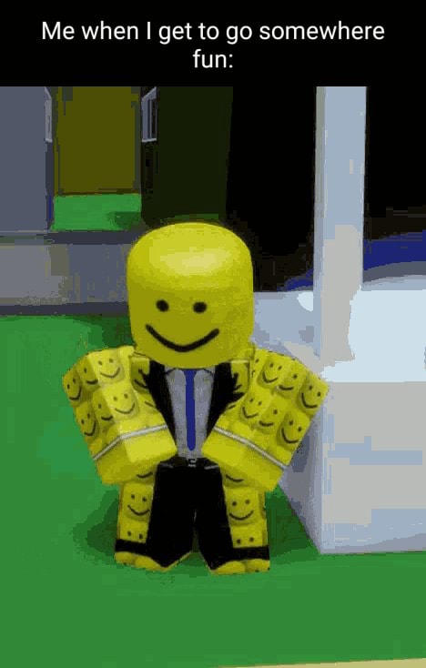 Me when I get to go somewhere fun: - iFunny