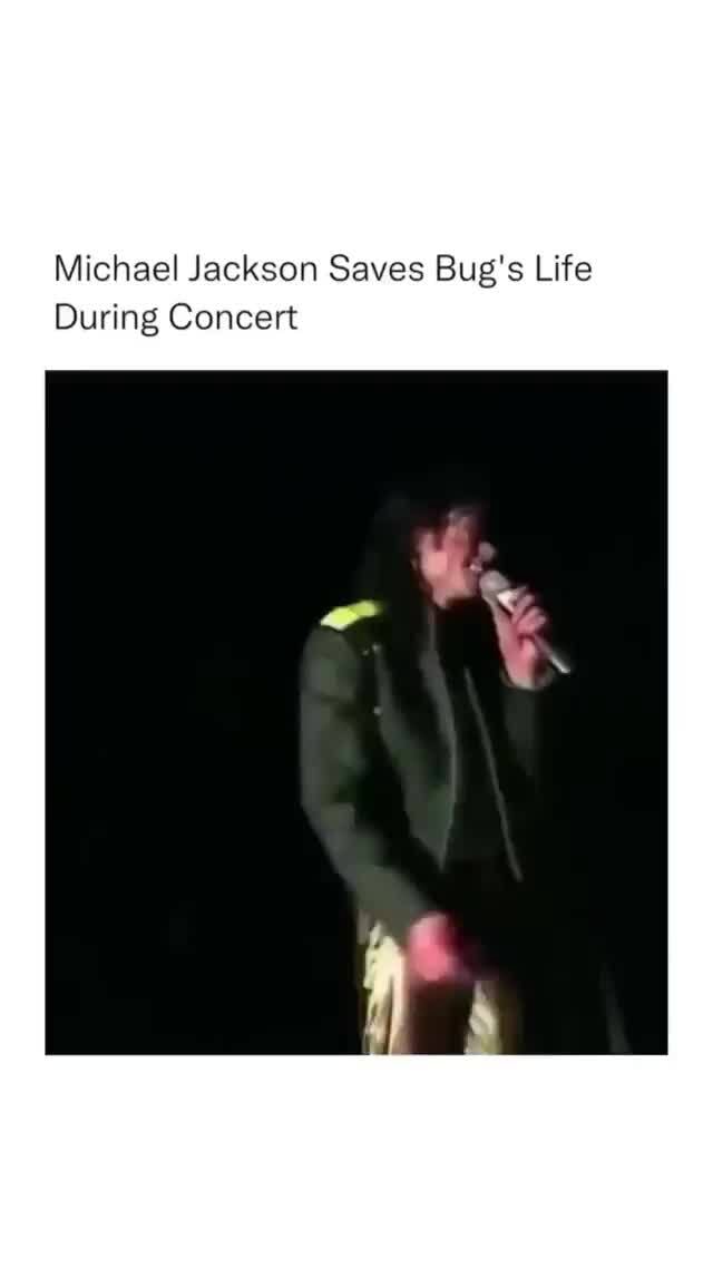 Michael Jackson Saves Bug's Life During Concert - iFunny