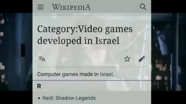 = WIKIPEDIA games developed in Israel Computer games made in Israel ...
