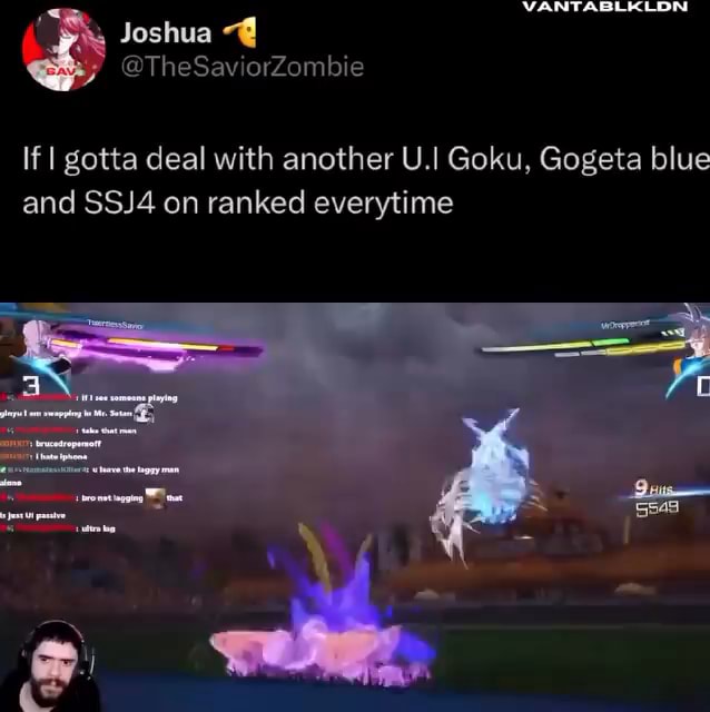 VANTABLIKLDN Joshua If gotta deal with another U.! Goku, Gogeta blue ...