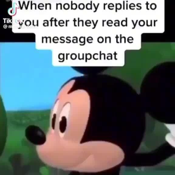 When nobody replies to you after they read your I message on the ...