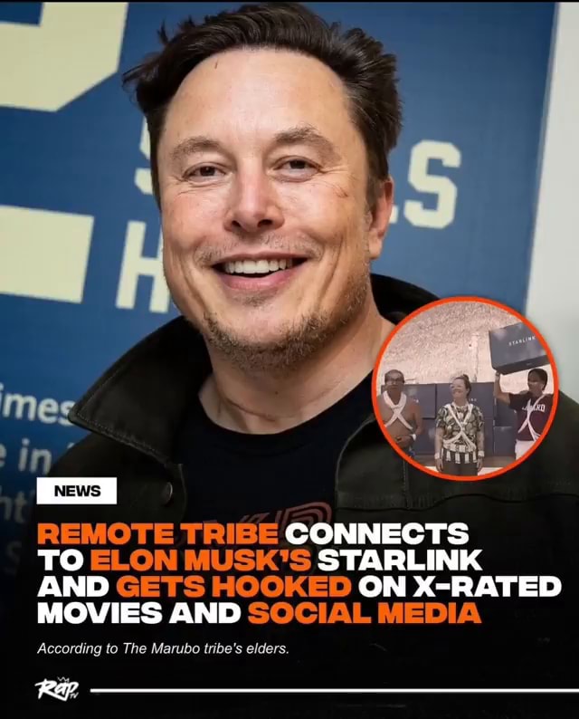 J n REMOTE TRIBE CONNECTS TO LON MUSK'S STAR) AND GETS HOOKED ON X ...
