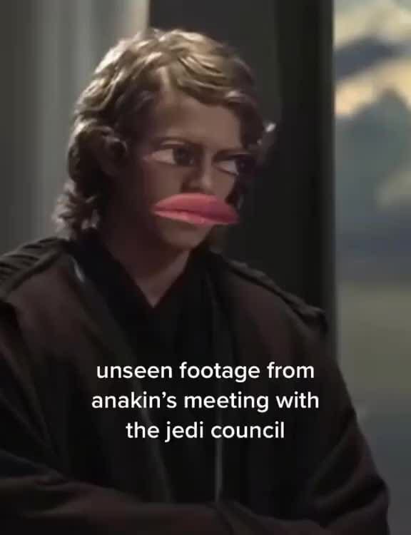 Unseen footage from anakin's meeting with the jedi council - iFunny
