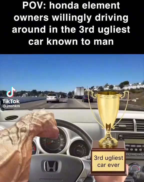 POV: honda element owners willingly driving around in the ugliest car ...