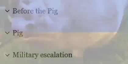 Before the Pig Pig Military escalation - iFunny