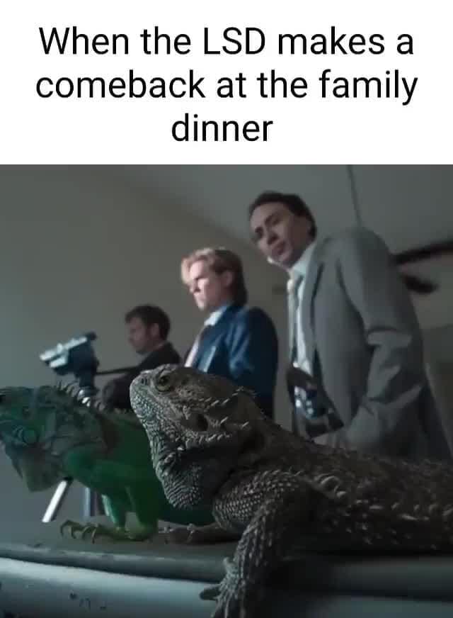 When the LSD makes a comeback at the family dinner - iFunny