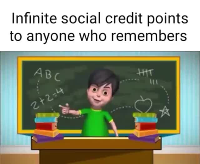 Infinite social credit points to anyone who remembers - iFunny