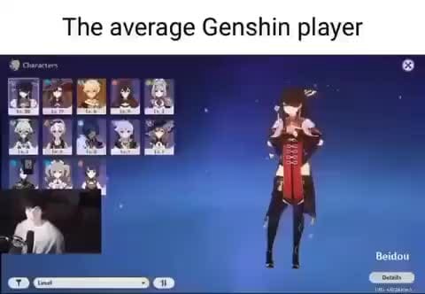 The average Genshin player ar - iFunny