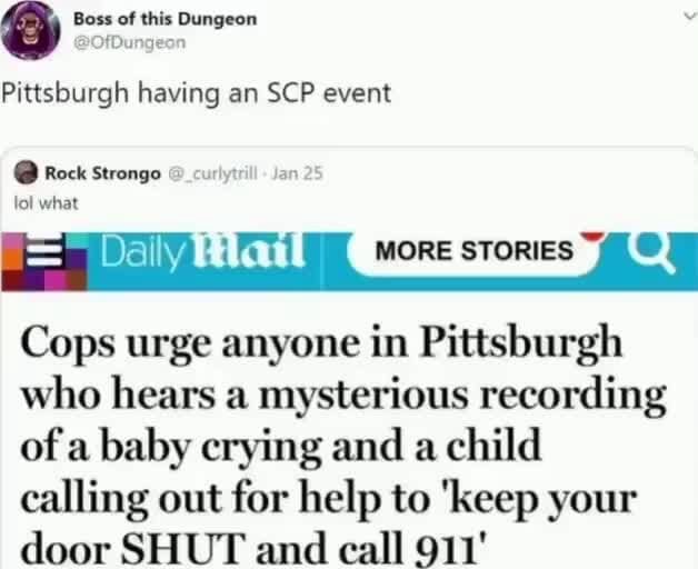Boss of this Dungeon v 2OfDungeon Pittsburgh having an SCP event Rock ...