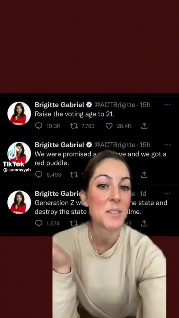 Brigitte Gabriel @ @ACT Brigitte - Raise the voting age to 21. OQ 193k ...