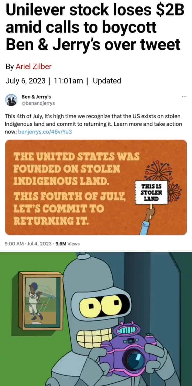 Unilever stock loses $2 amid calls to boycott Ben & Jerry's over tweet ...