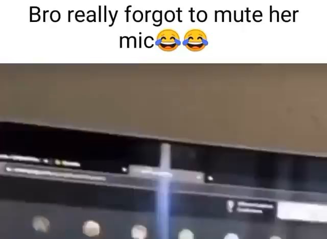 Bro really forgot to mute her mic e. - iFunny