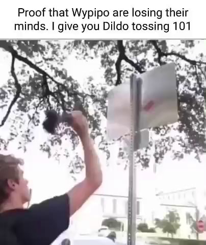 Proof that Wypipo are losing their minds. I give you Dildo tossing 101 ...