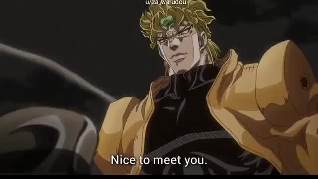 Dio wants you to wear a mask - Nice to meet you. - iFunny