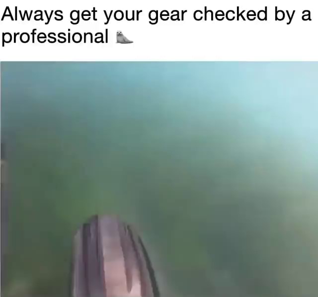 Always get your gear checked by a professional & - iFunny