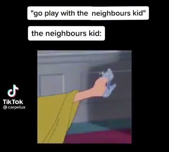 "go play with the neighbours kid" the neighbours kid: TikTok @carpelux ...
