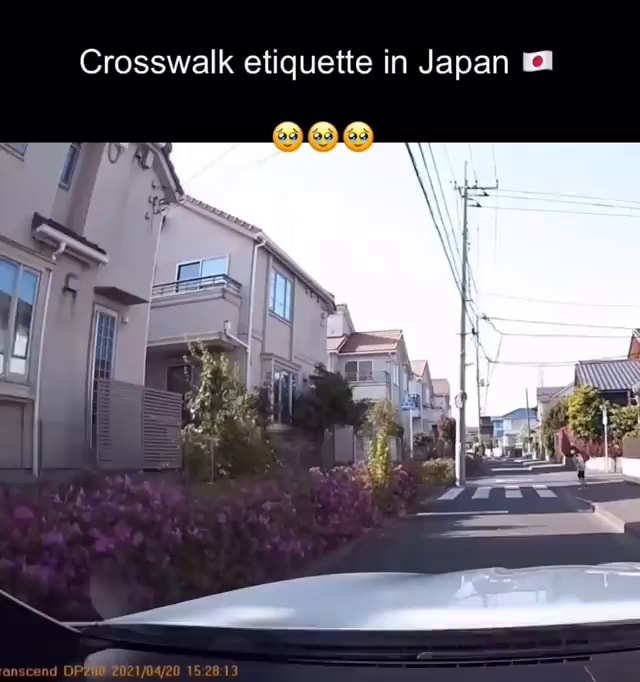 Crosswalk etiquette in Japan - iFunny