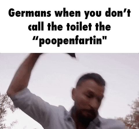 Germans when you don't call the toilet the "poopenfartin" - iFunny