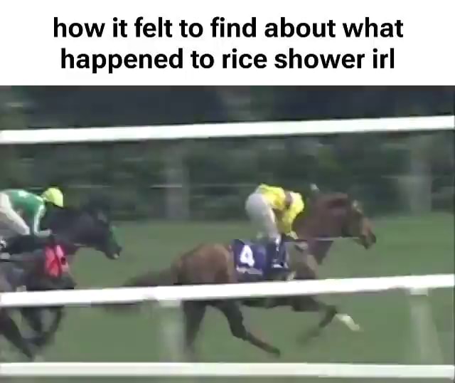How it felt to find about what happened to rice shower irl - iFunny