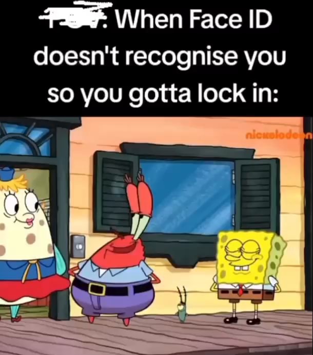 When Face ID doesn't recognise you so you gotta lock in: - iFunny
