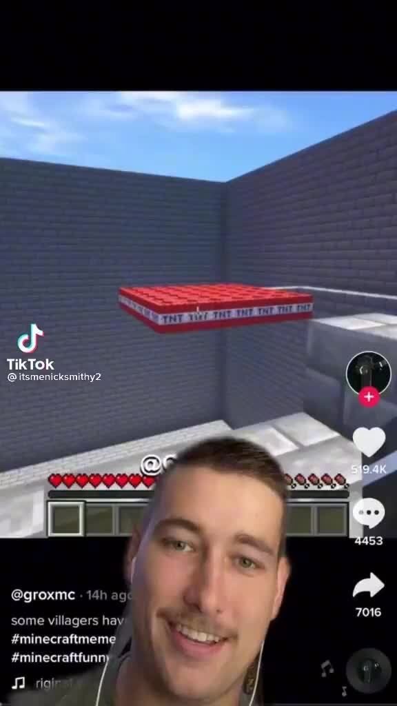 TikTok @groxmc 14 some villagers hay #minecraftmeme - iFunny