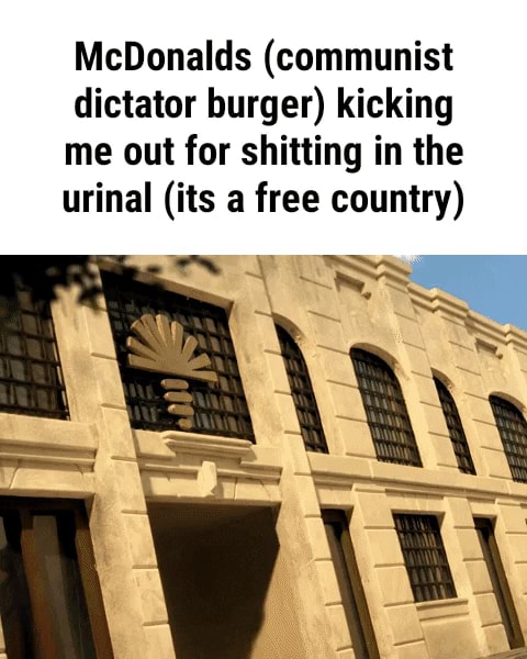 McDonalds (communist dictator burger) kicking me out for shitting in ...